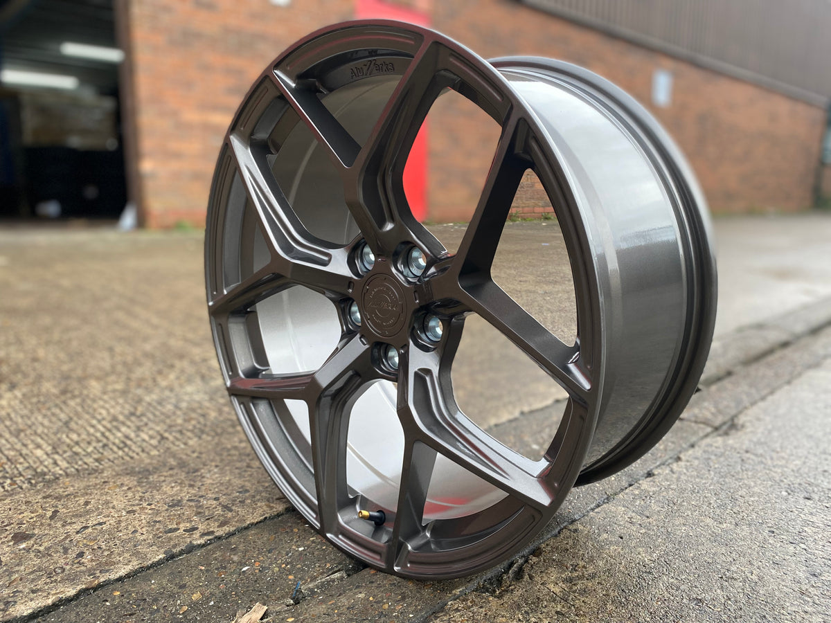 19" Aluwerks XT2 wheels Gloss Bronze Grey fits Audi BMW Mercedes VW Fo ...