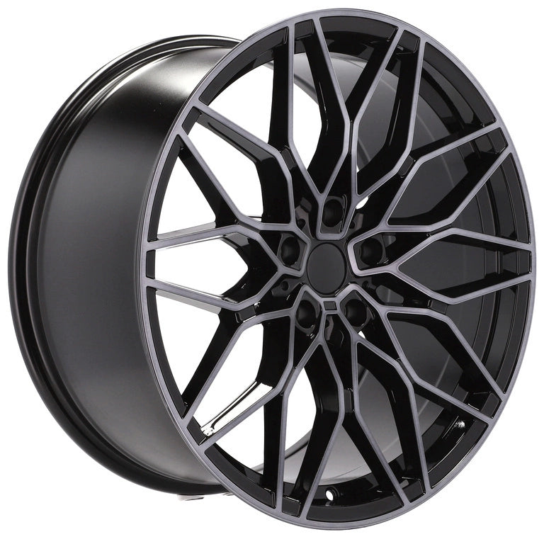 19" 1000M G80 CS Sport Style Alloy Wheels Black Machined face G series ...