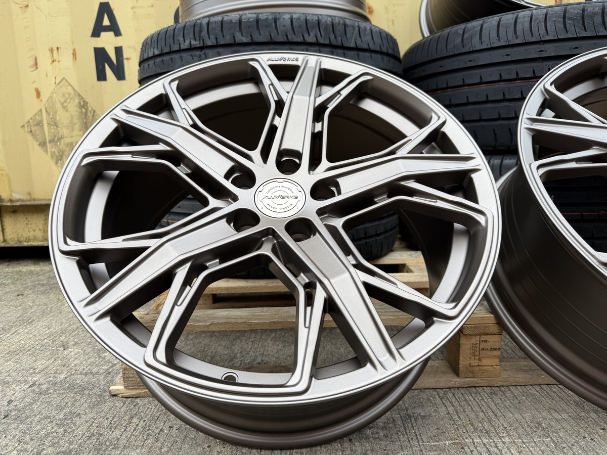 19" Aluwerks XT4 wheels Magneto Bronze fits Audi BMW Mercedes VW Ford ...