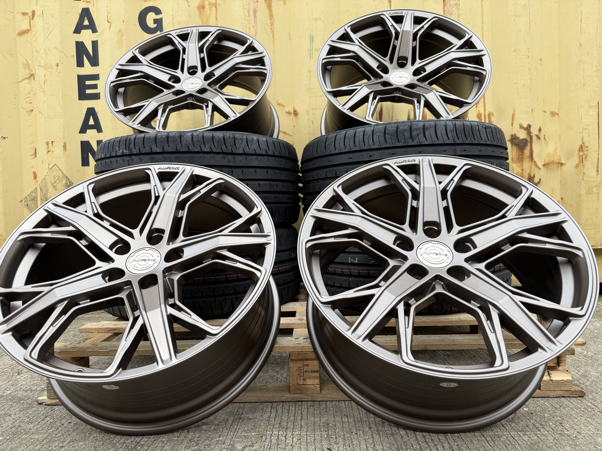 19" Aluwerks XT4 wheels Magneto Bronze fits Audi BMW Mercedes VW Ford ...